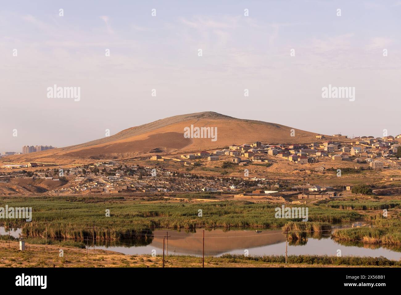 Large mud volcano in Masazir. Baku. Azerbaijan Stock Photo - Alamy