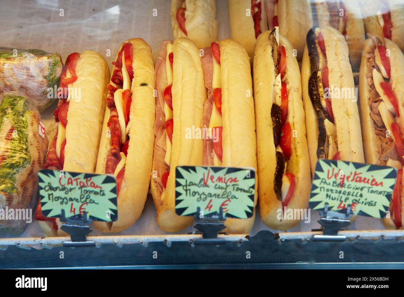 Snacks. Latin Quarter. Paris. France. Europe Stock Photo - Alamy