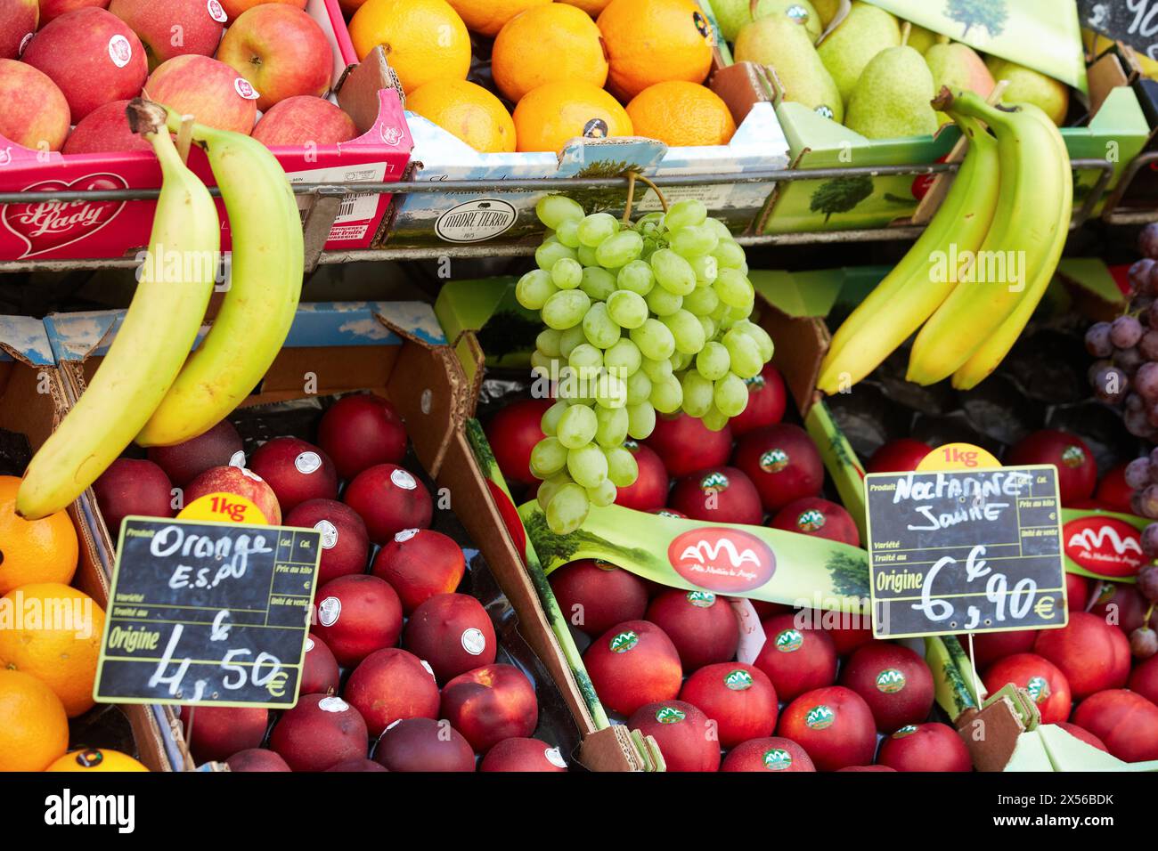 Fruit shop. Paris. France. Europe Stock Photo - Alamy