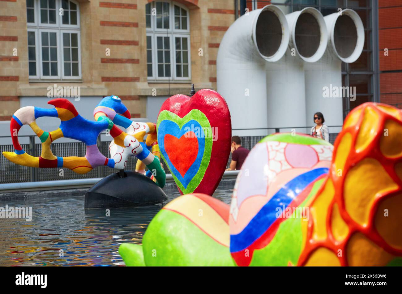 Fontaine Stravinsky. Centre George Pompidou. Paris. France Stock Photo ...
