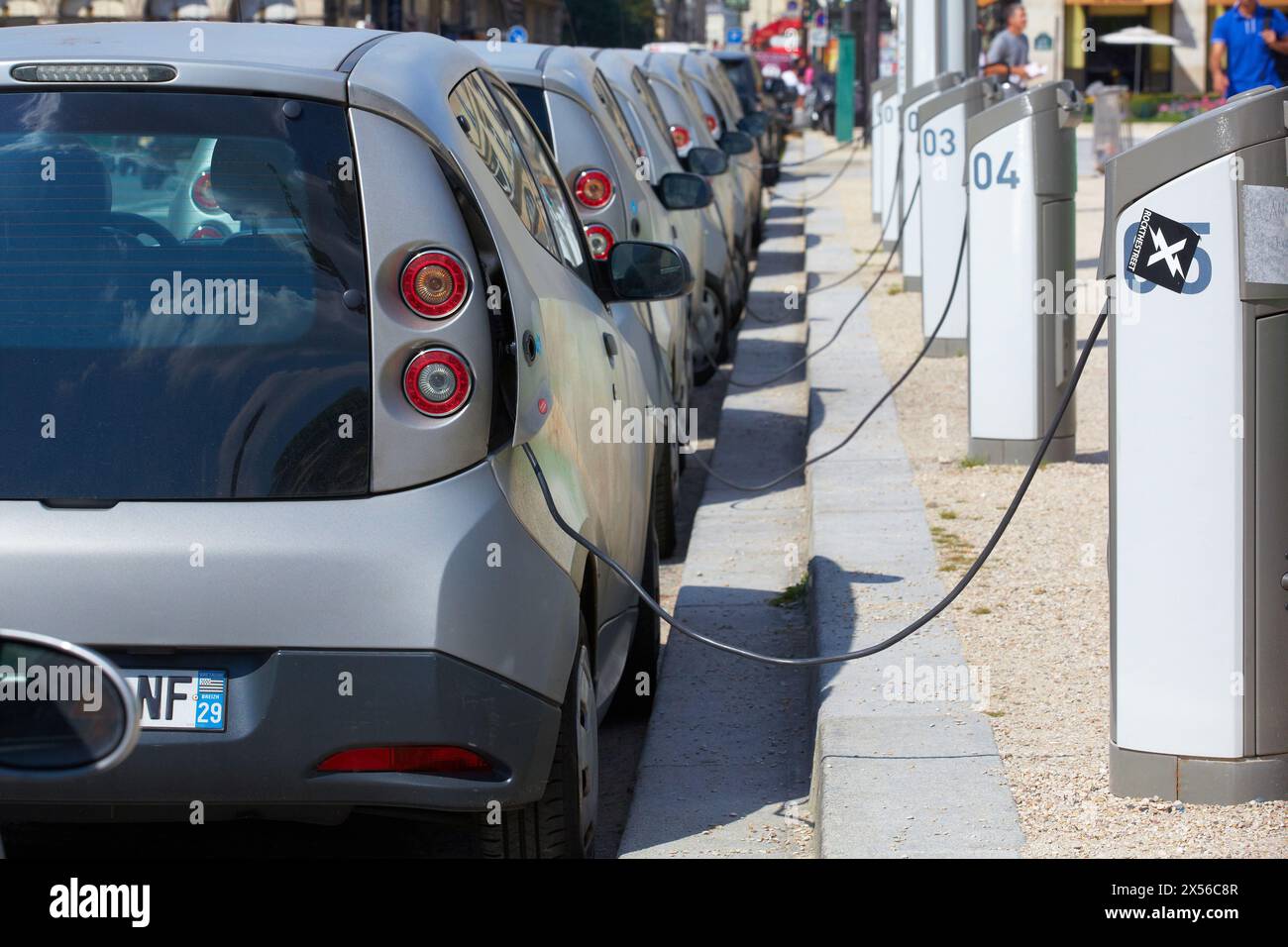 Electric cars. Paris. France Stock Photo - Alamy