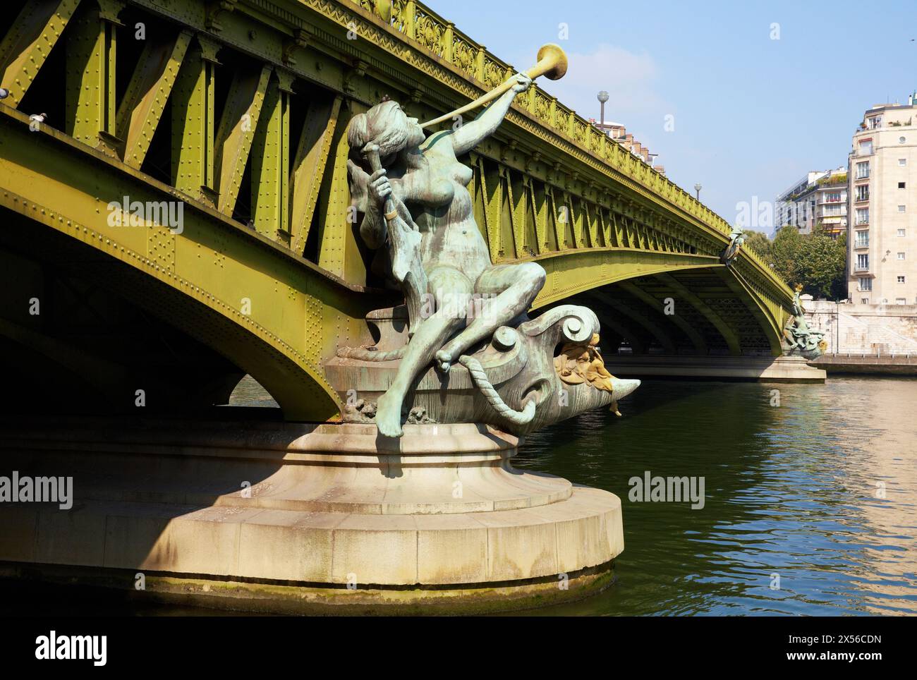Pont Mirabeau. Seine river. Paris. France Stock Photo - Alamy