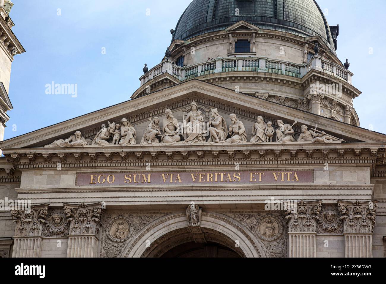 St. Stephen's Basilica, a famous Roman Catholic temple of neoclassical ...