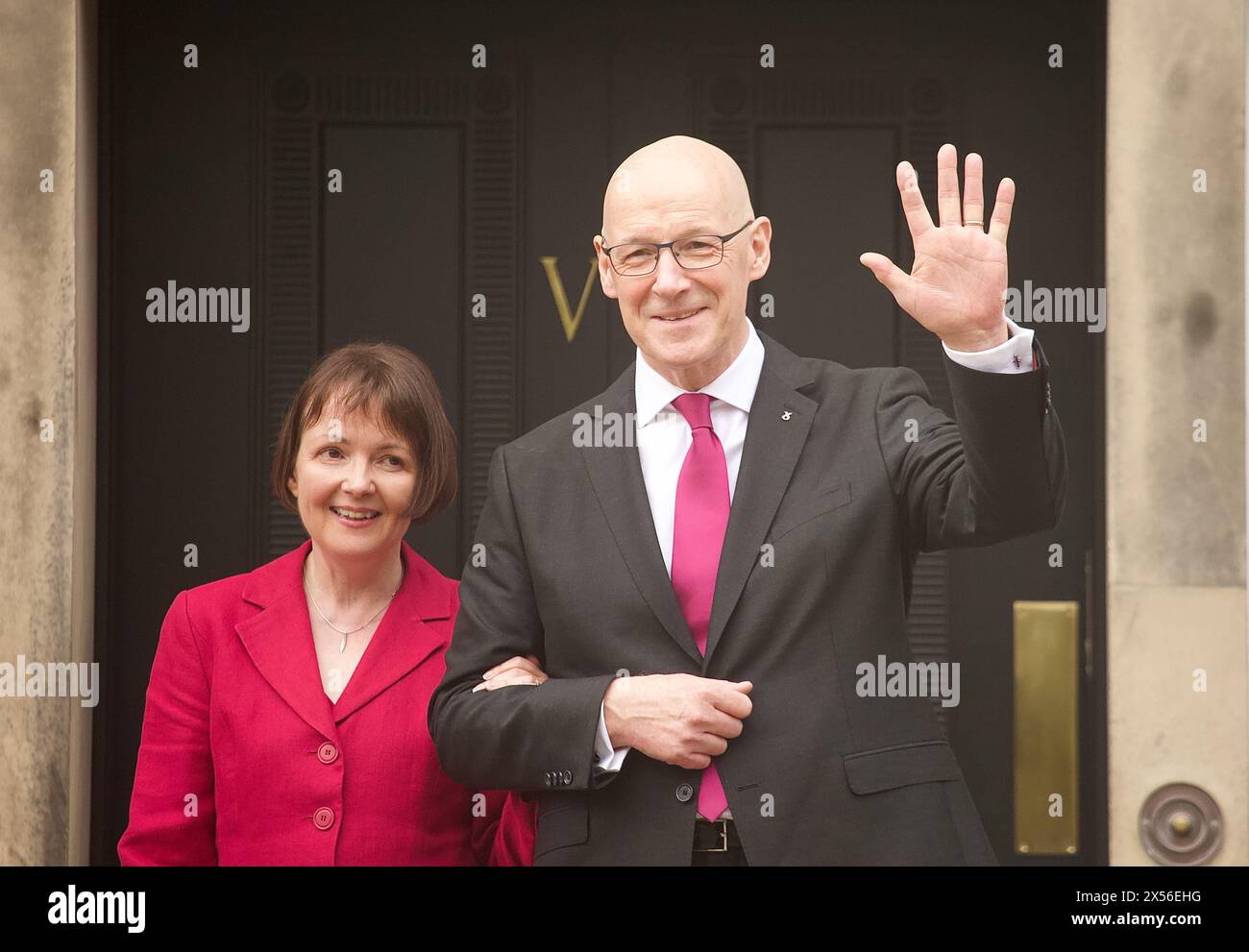 Edinburgh UK, 7th May 2024: Newly-installed First Minister John Swinney ...