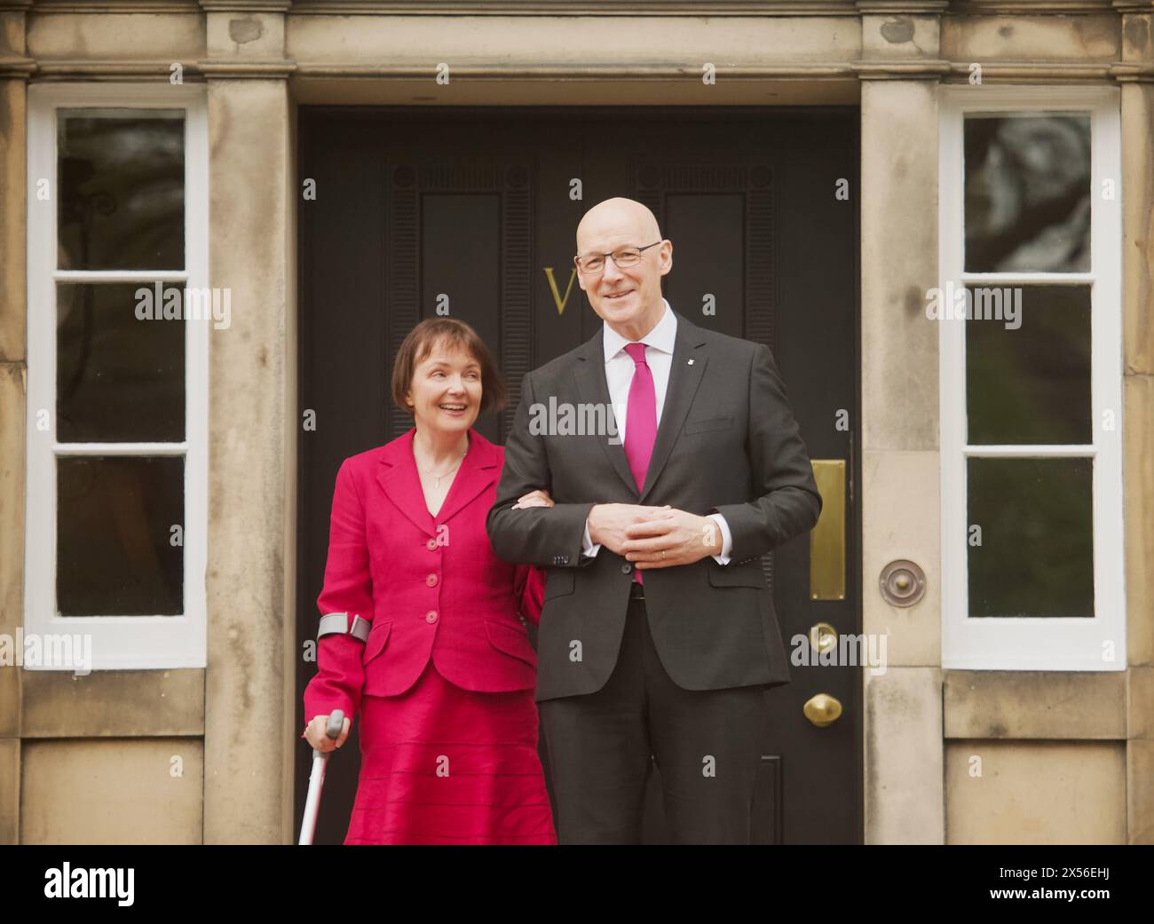 Edinburgh UK, 7th May 2024: Newly-installed First Minister John Swinney ...
