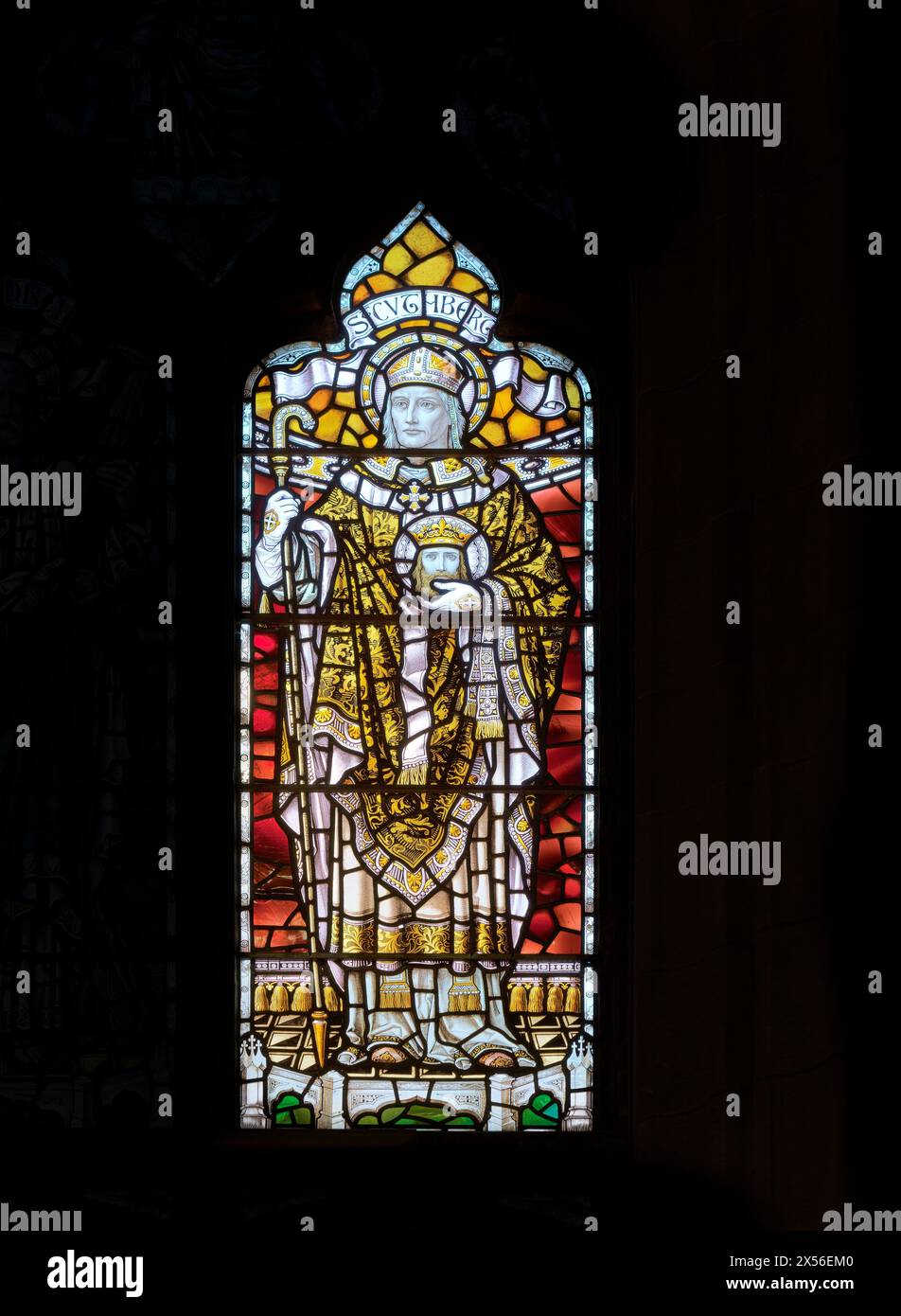 St Cuthbert, anglo-saxon monk from Northumbria Stock Photo - Alamy