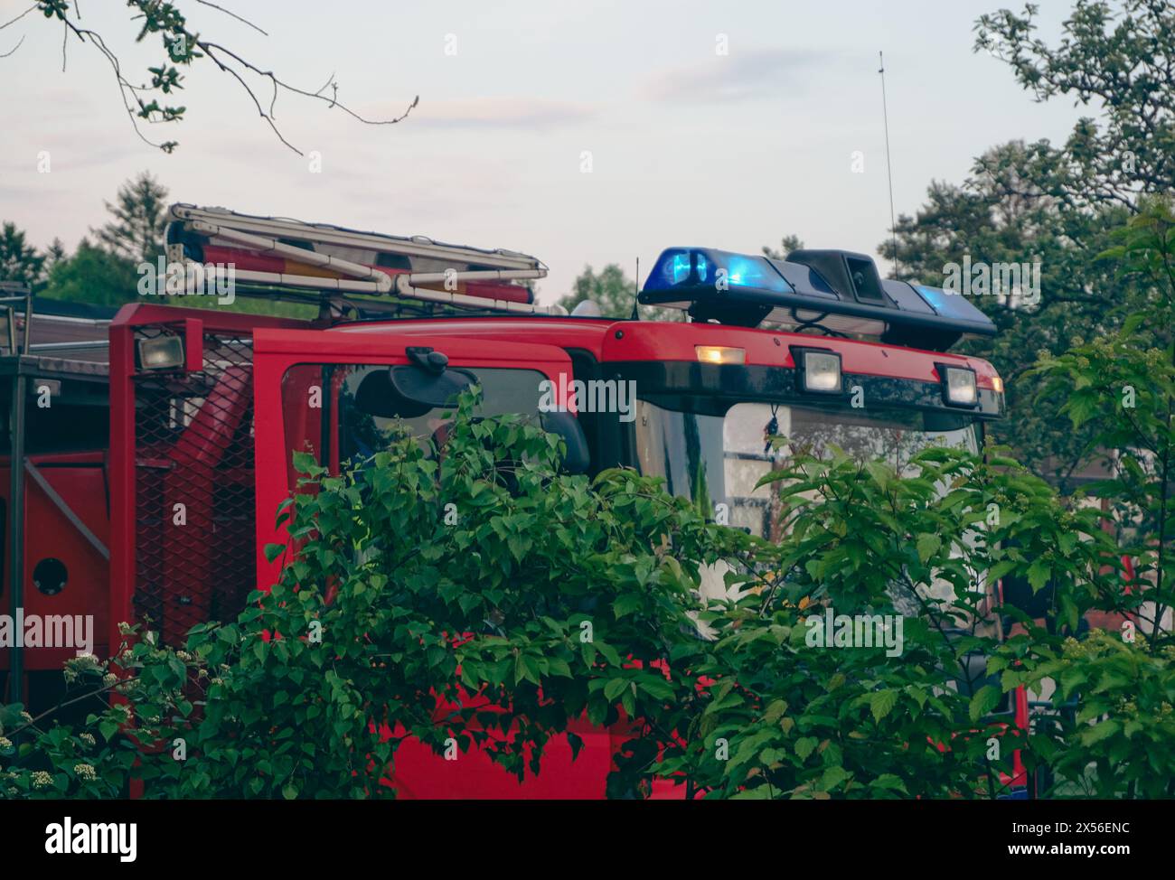 Behind fire truck hi-res stock photography and images - Alamy
