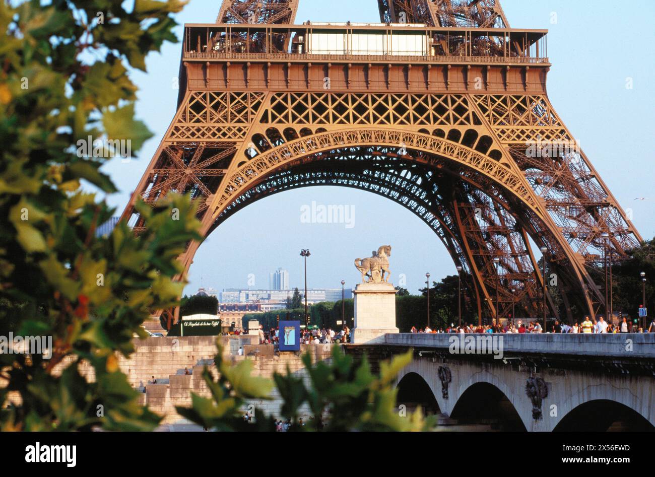 Eiffel Tower and Iéna bridge. Paris. France Stock Photo - Alamy