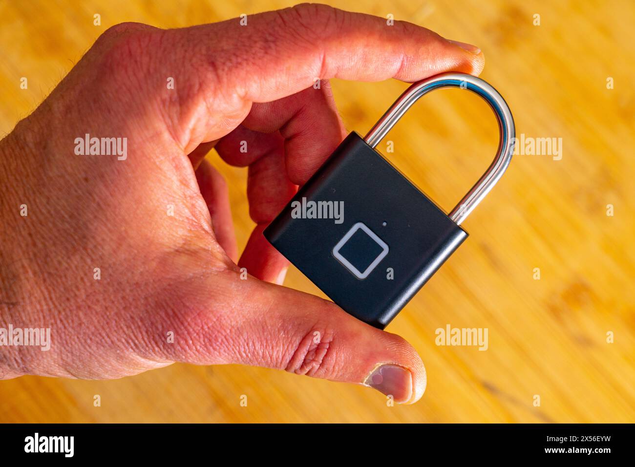 Fingerprint padlock hi-res stock photography and images - Alamy