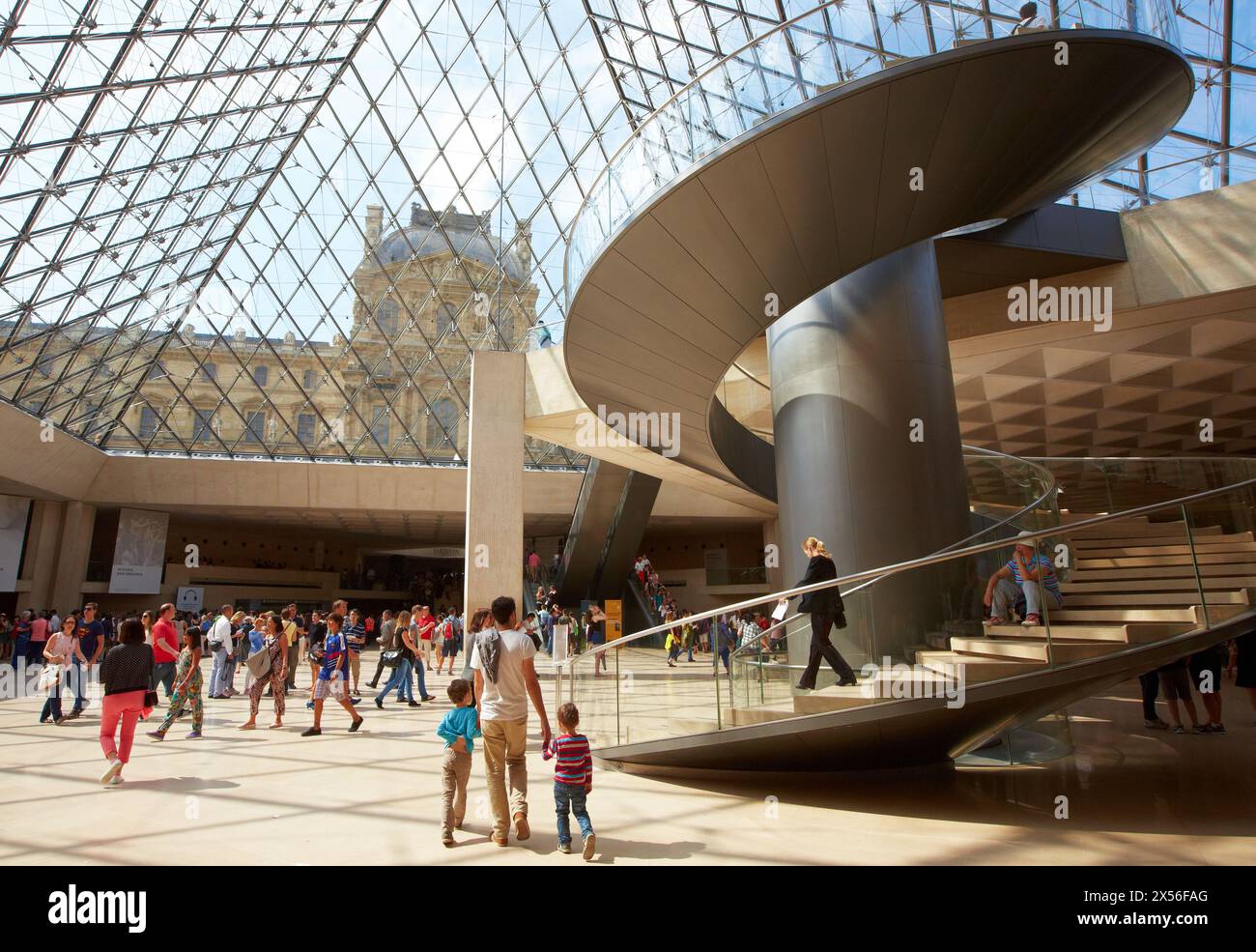 The glass pyramid. Louvre Museum. Paris. France Stock Photo - Alamy