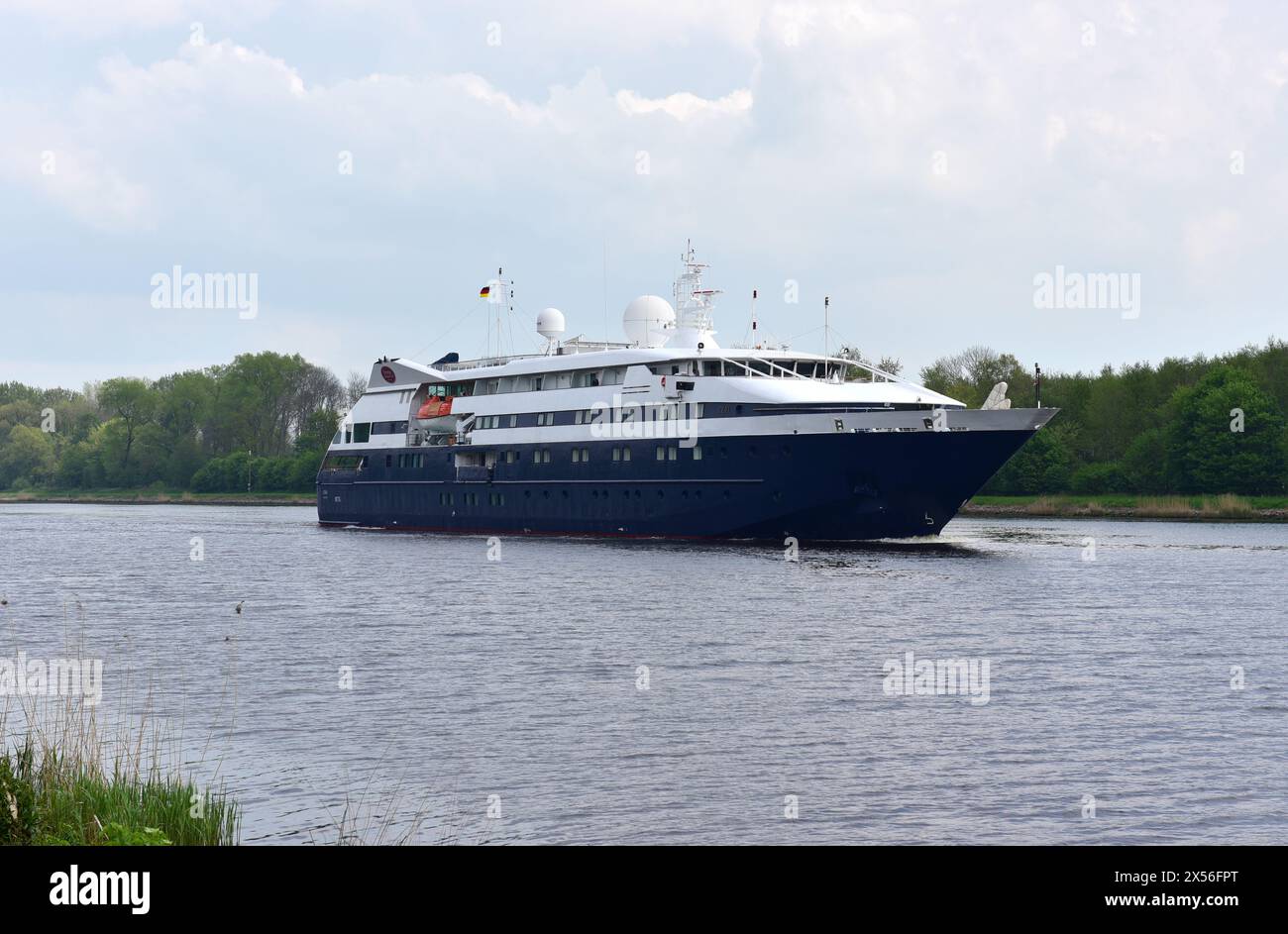 Cruise Ship Clio In The Kiel Canal Stock Photo - Alamy