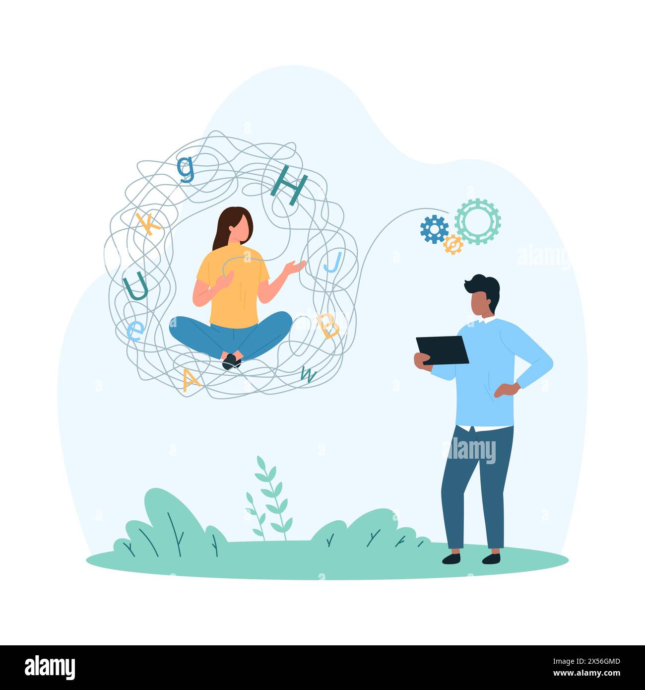 Dyslexia doctor Stock Vector Images - Alamy