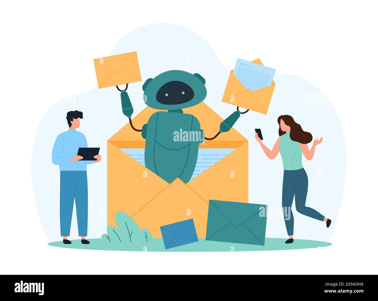 Mailbox management using AI, antispam filter. Tiny people send and ...