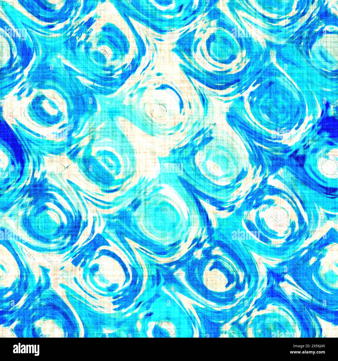 Summer blue dyed wave water pattern with broken linear blotch effect ...