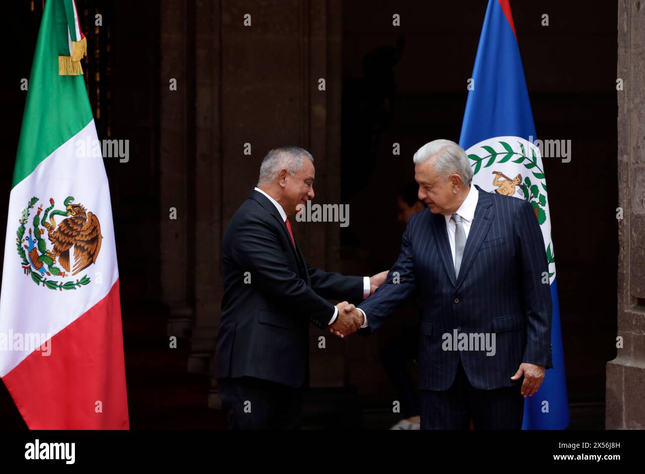 Prime Minister of Belize, Juan Antonio BriseÃ±o and Mexico's President ...