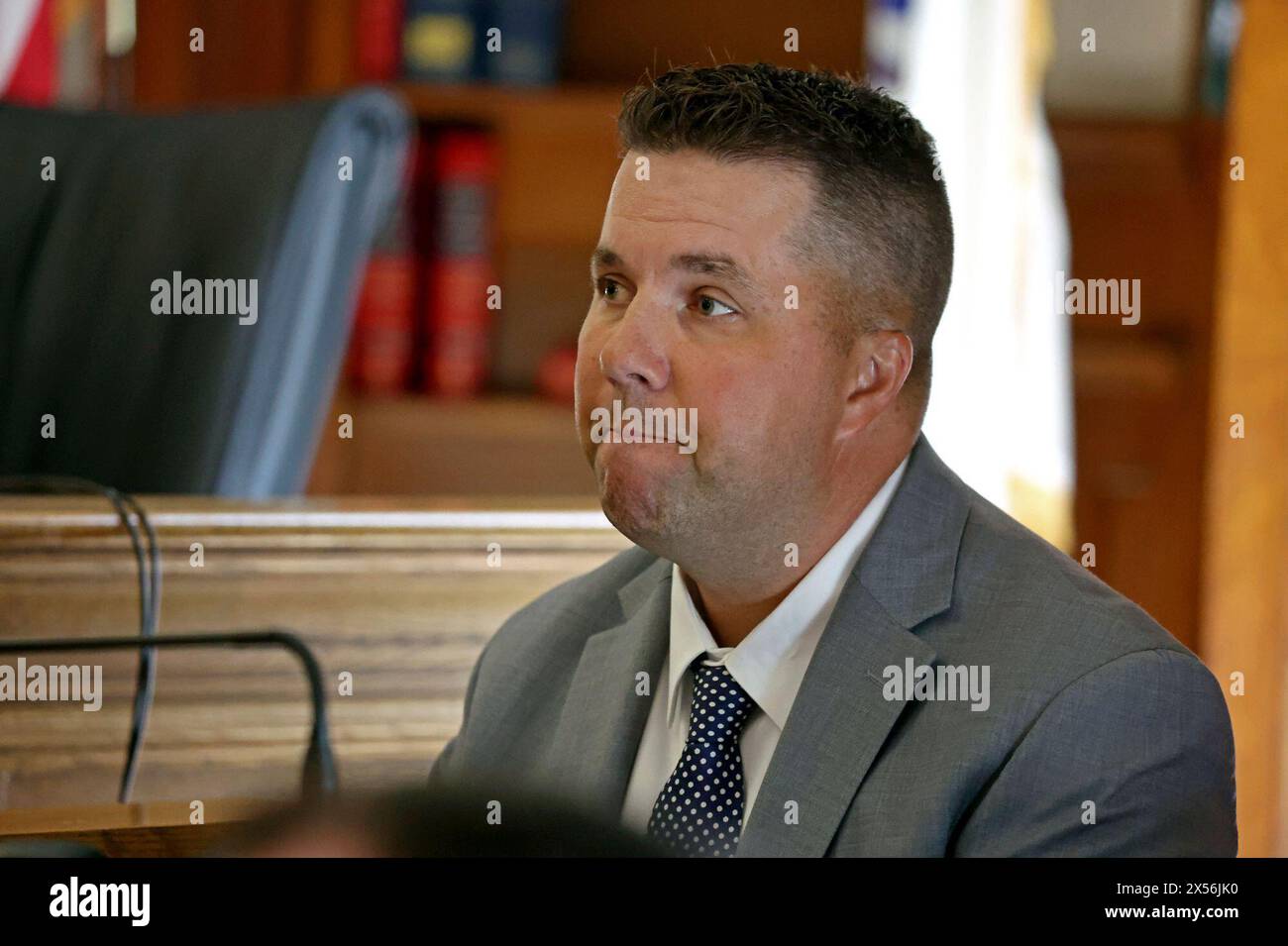 Sergeant Sean Goode, of the Canton Police Department, gives testimony ...