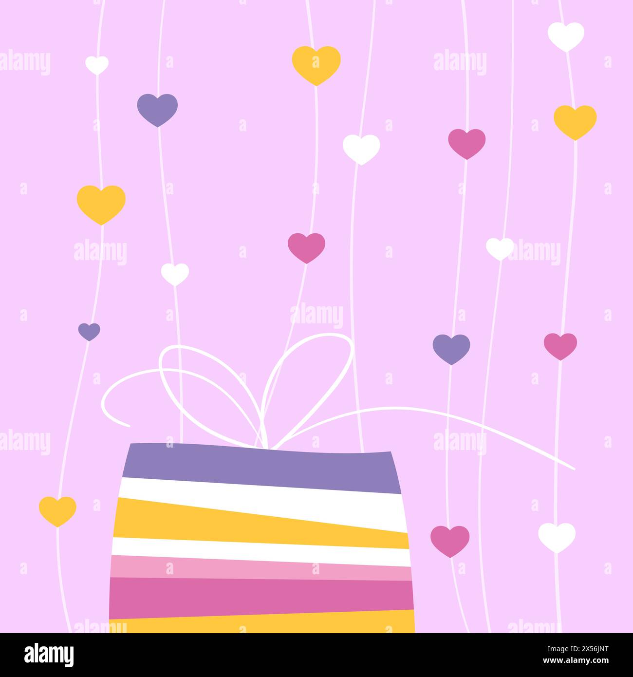 Blue yellow gift box Stock Vector Images - Alamy