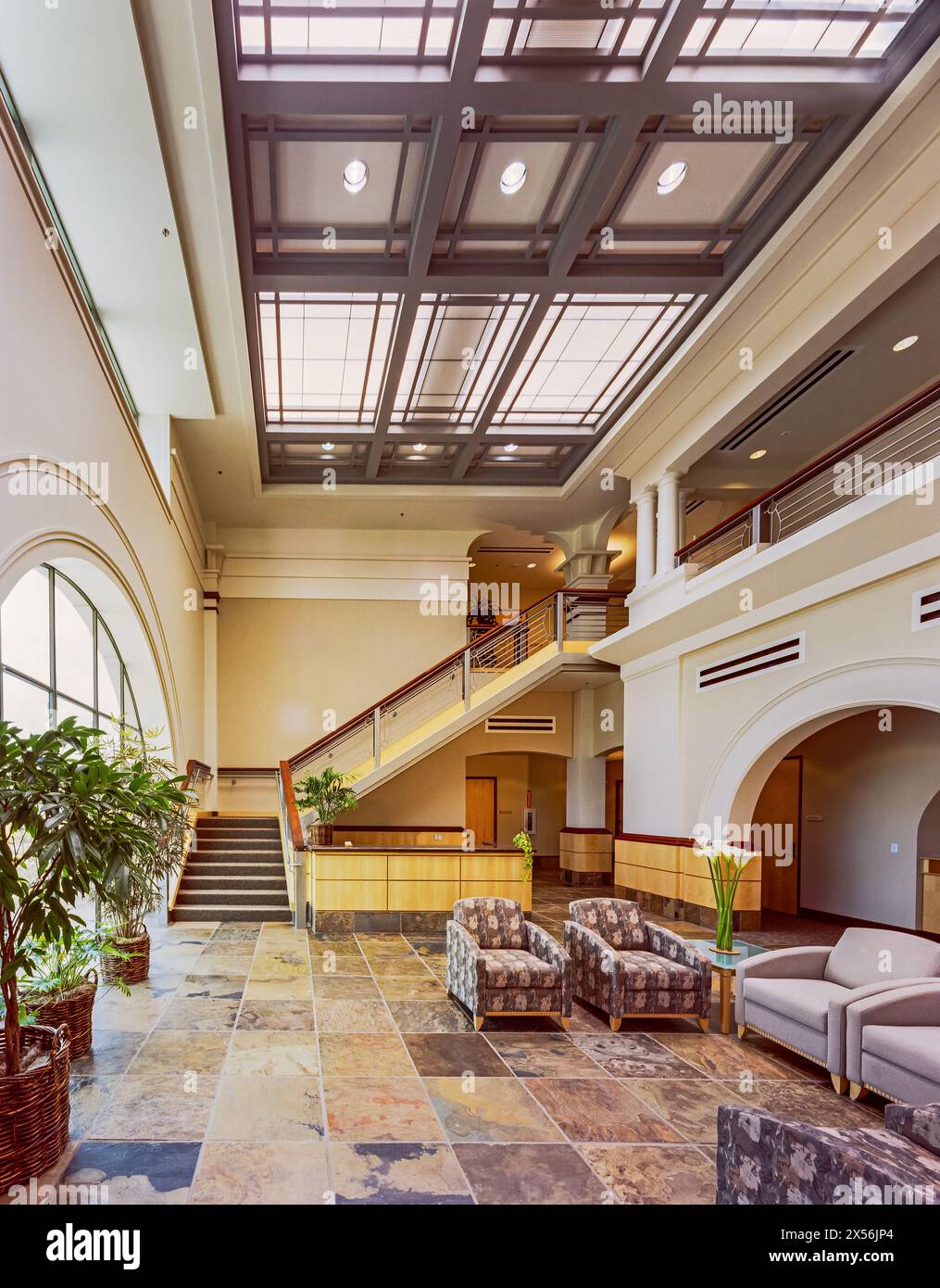 Commercial interior architecture of a lobby and waiting room Stock ...