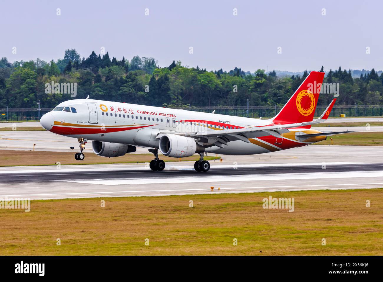 Chengdu, China - April 8, 2024: An Airbus A320 Aircraft Of Chengdu ...