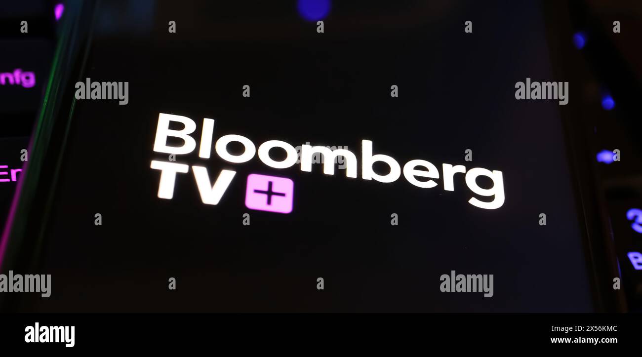 Viersen, Germany - May 1. 2024: Closeup of smartphone with logo ...