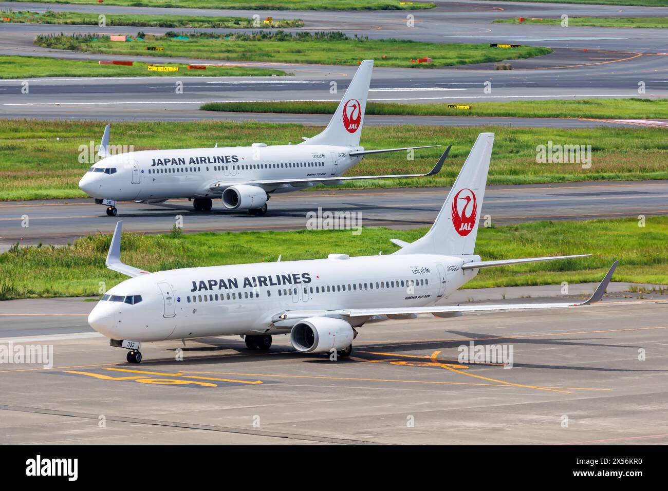 Tokyo, Japan - September 25, 2023: Boeing 737-800 Aircraft Of Japan Airlines JAL At Tokyo Haneda ...