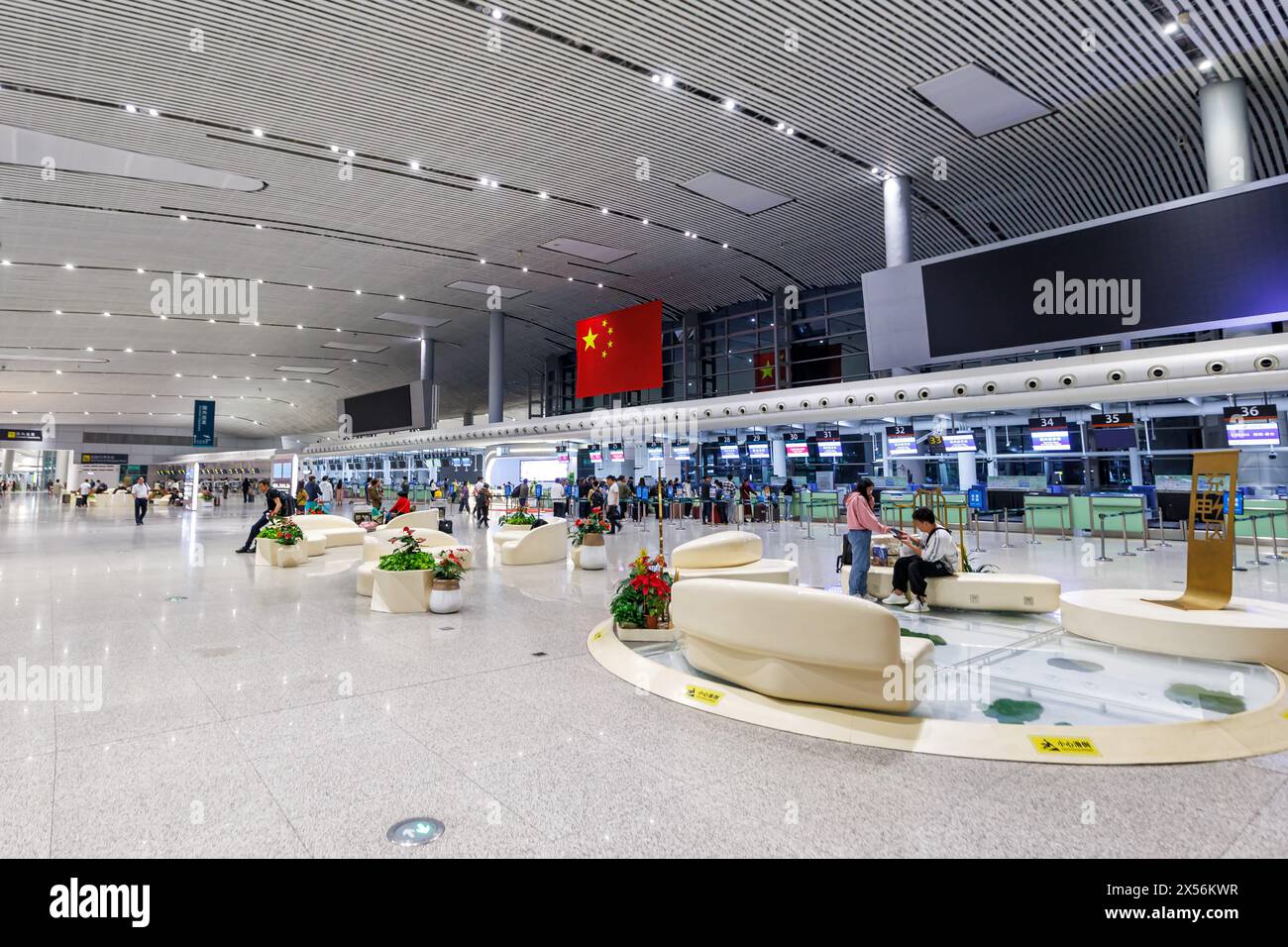 Shantou, China – 2. April 2024: Terminal Des Flughafen Jieyang Chaoshan International Airport ...