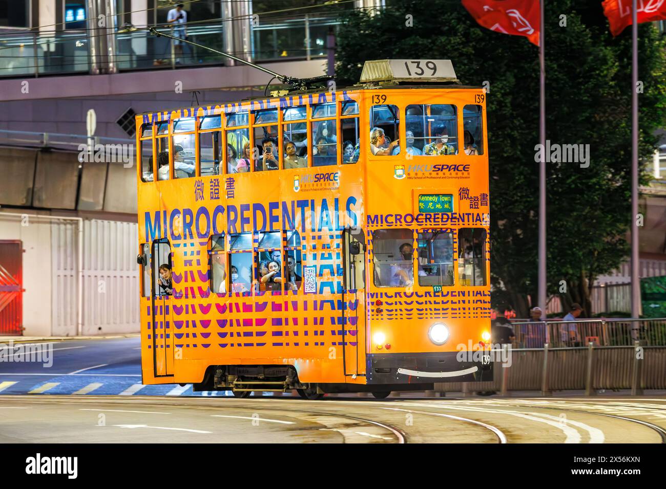 Hong Kong, China - April 6, 2024: Hong Kong Tramway Double-decker ...