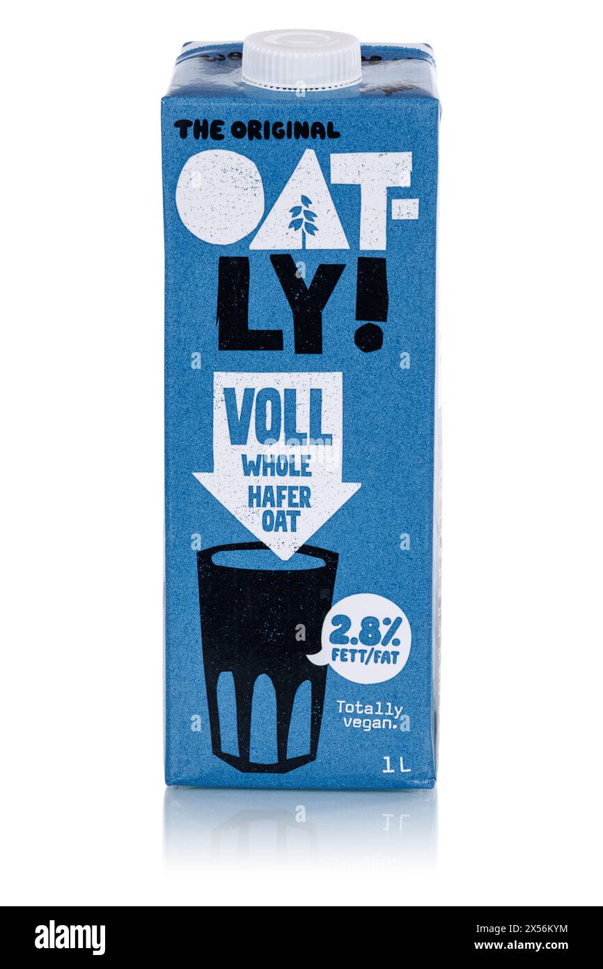 Stuttgart, Germany - March 2, 2024: Oatly Variety Whole Oat Vegan Oat ...