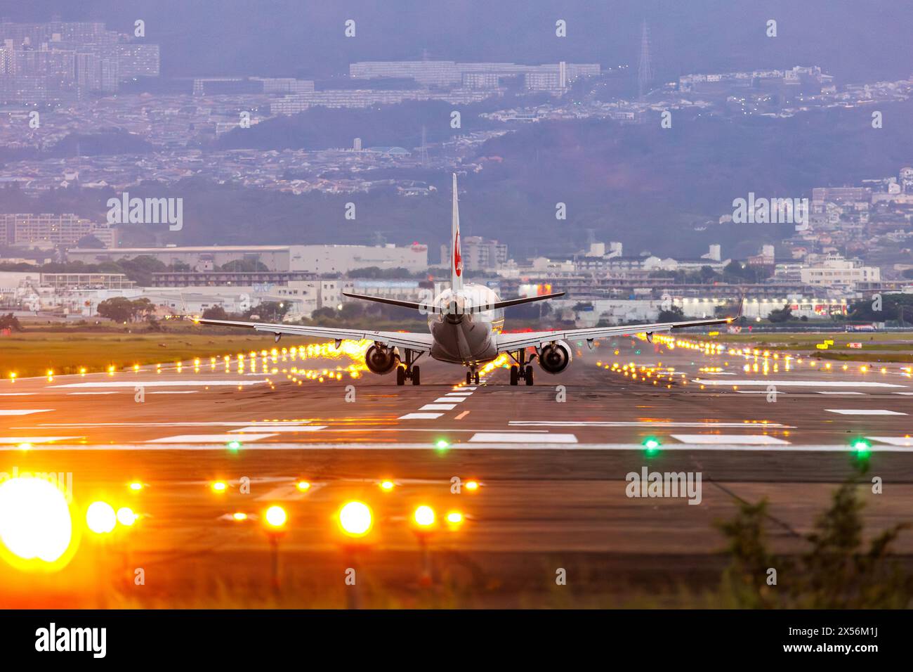 Osaka, Japan - October 1, 2023: Japan Airlines JAL Boeing 737-800 ...