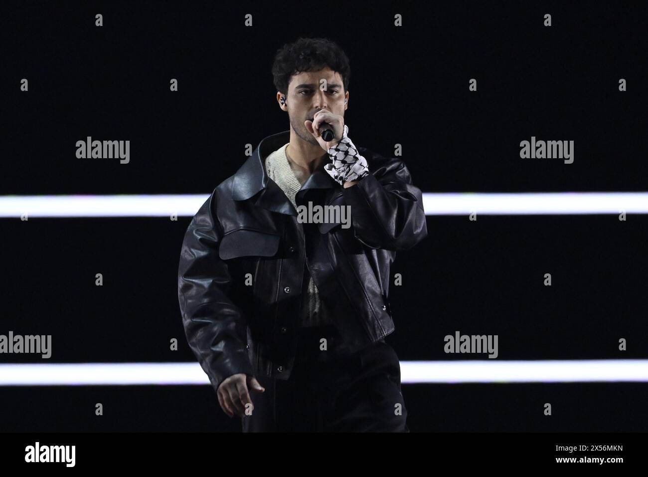 MALMÖ, SWEDEN 20240507Eric Saade performs his song "Popular" as the ...