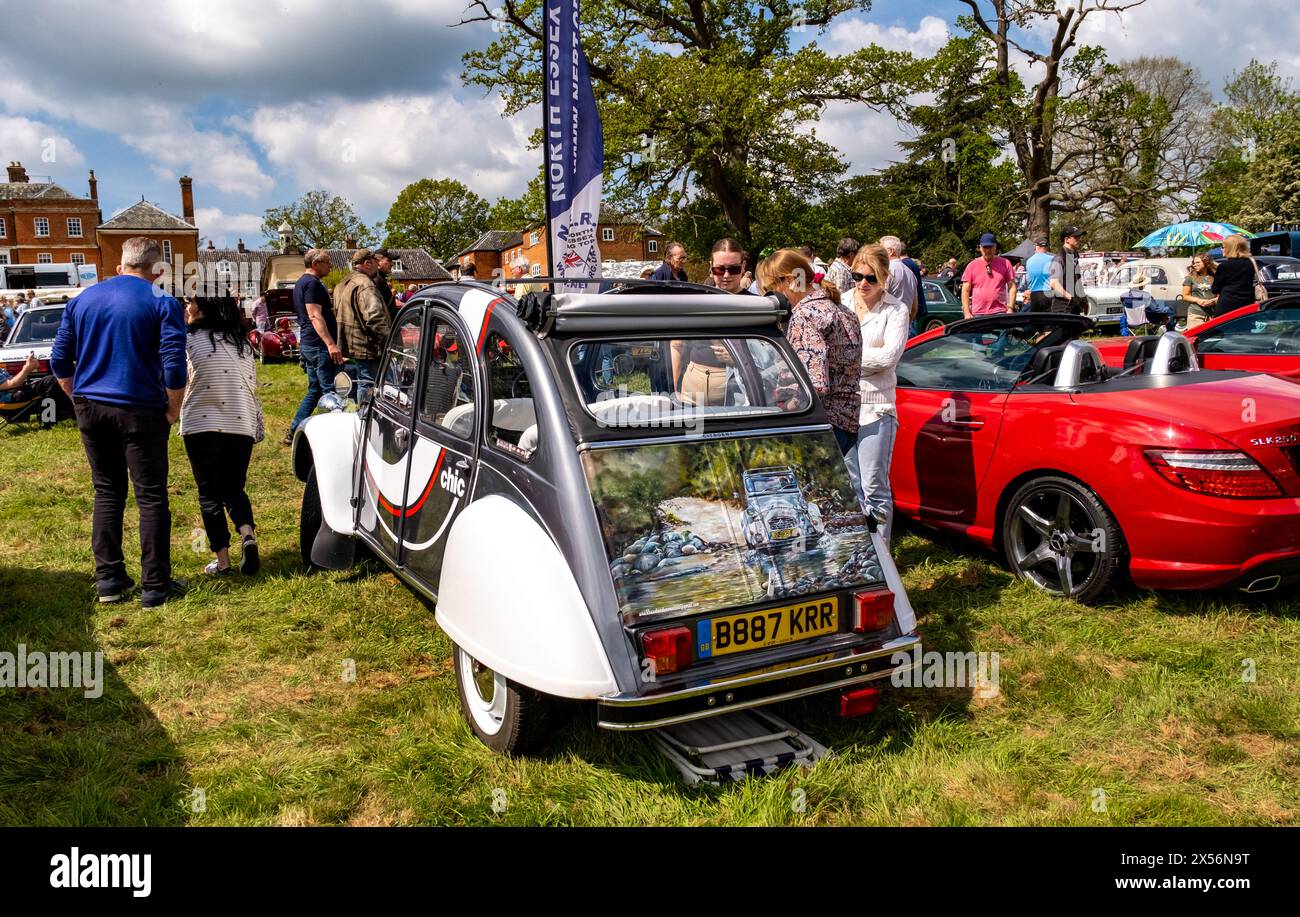 Earsham, Norfolk, UK – May 05 2024. Classic car show on a summer’s day ...