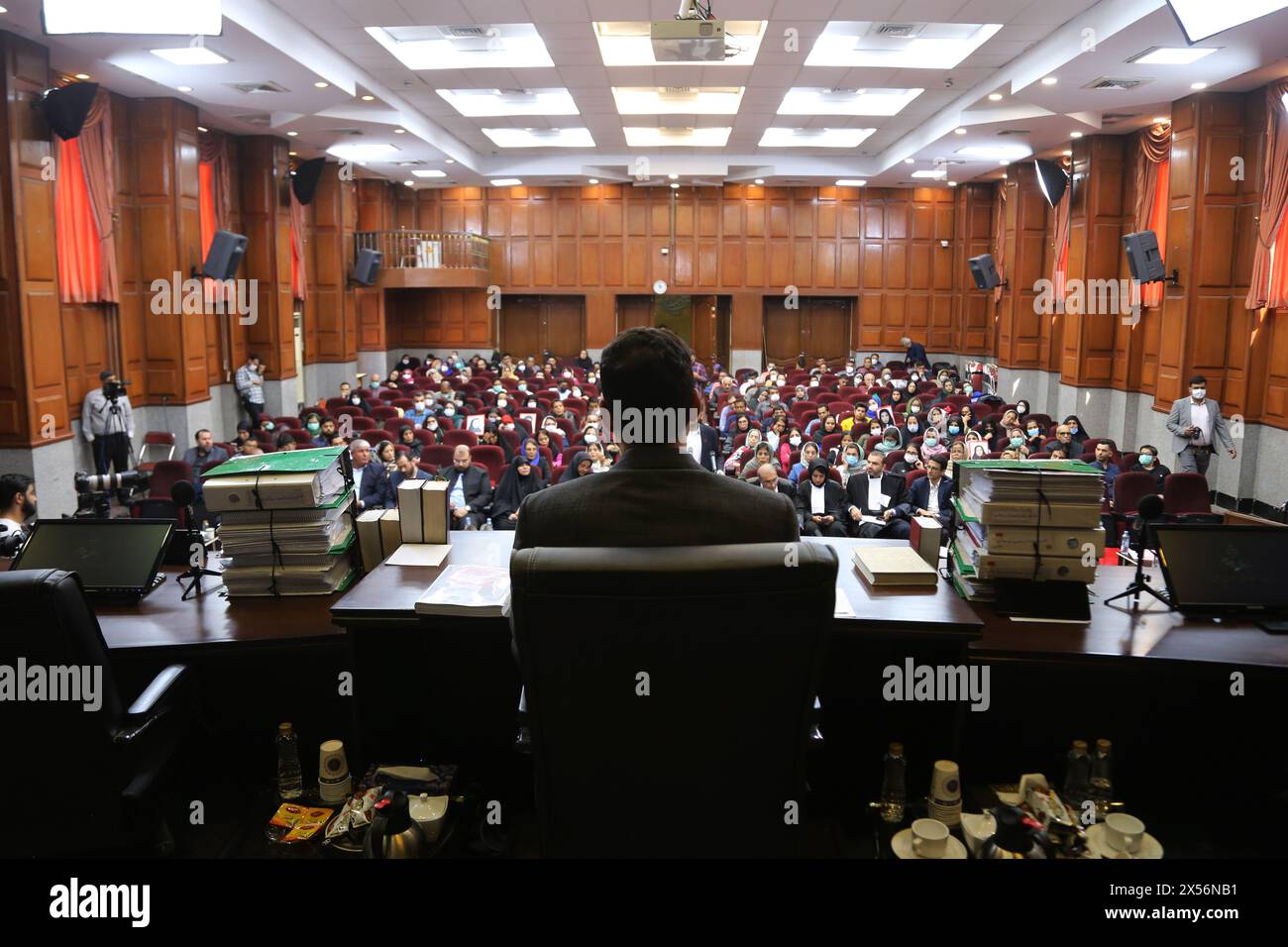 Tehran, Iran. 7th May, 2024. A view of the courtroom presiding by MAJID ...
