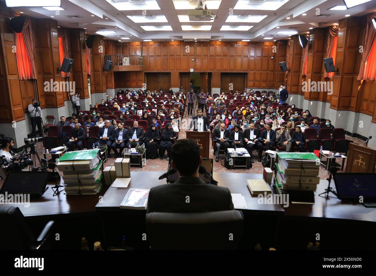 Tehran, Iran. 7th May, 2024. A view of the courtroom presiding by MAJID ...