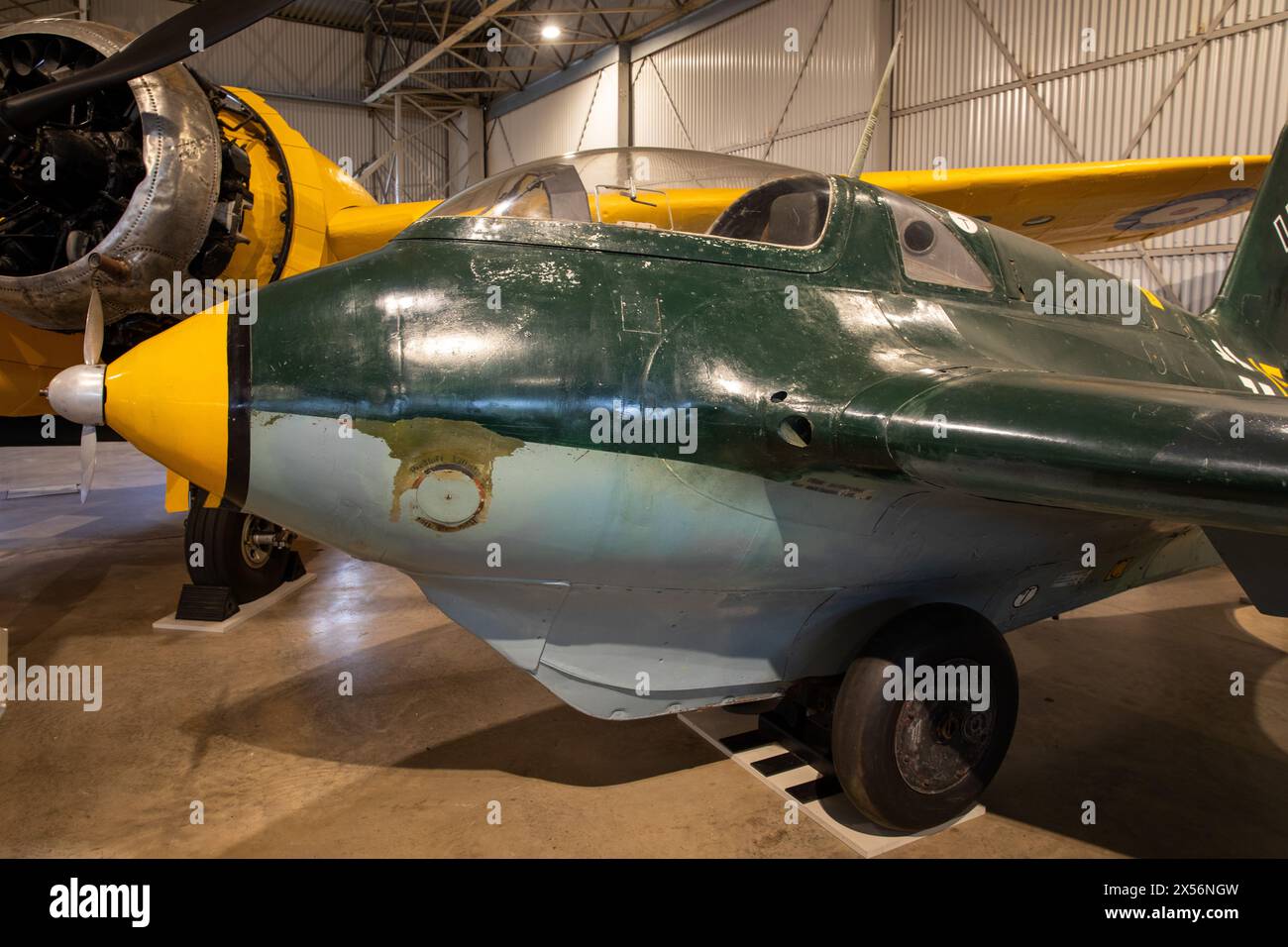 Messerschmitt Me163 Komet on display in the Museum of Flight, East ...