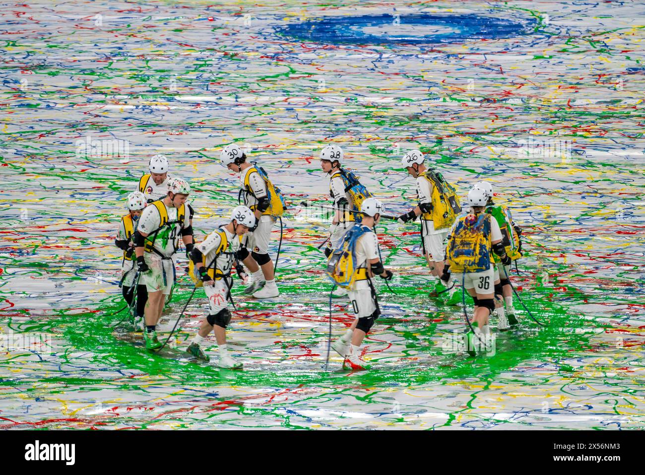 World record in the arena at Schalke, the largest painting in the world ...