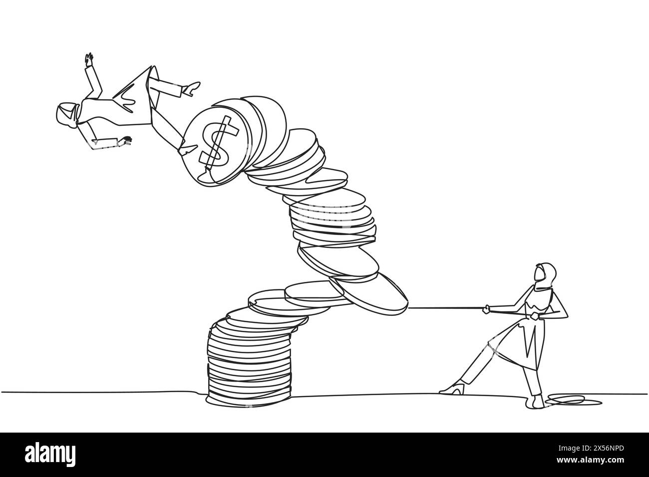 Rope piles Stock Vector Images - Alamy