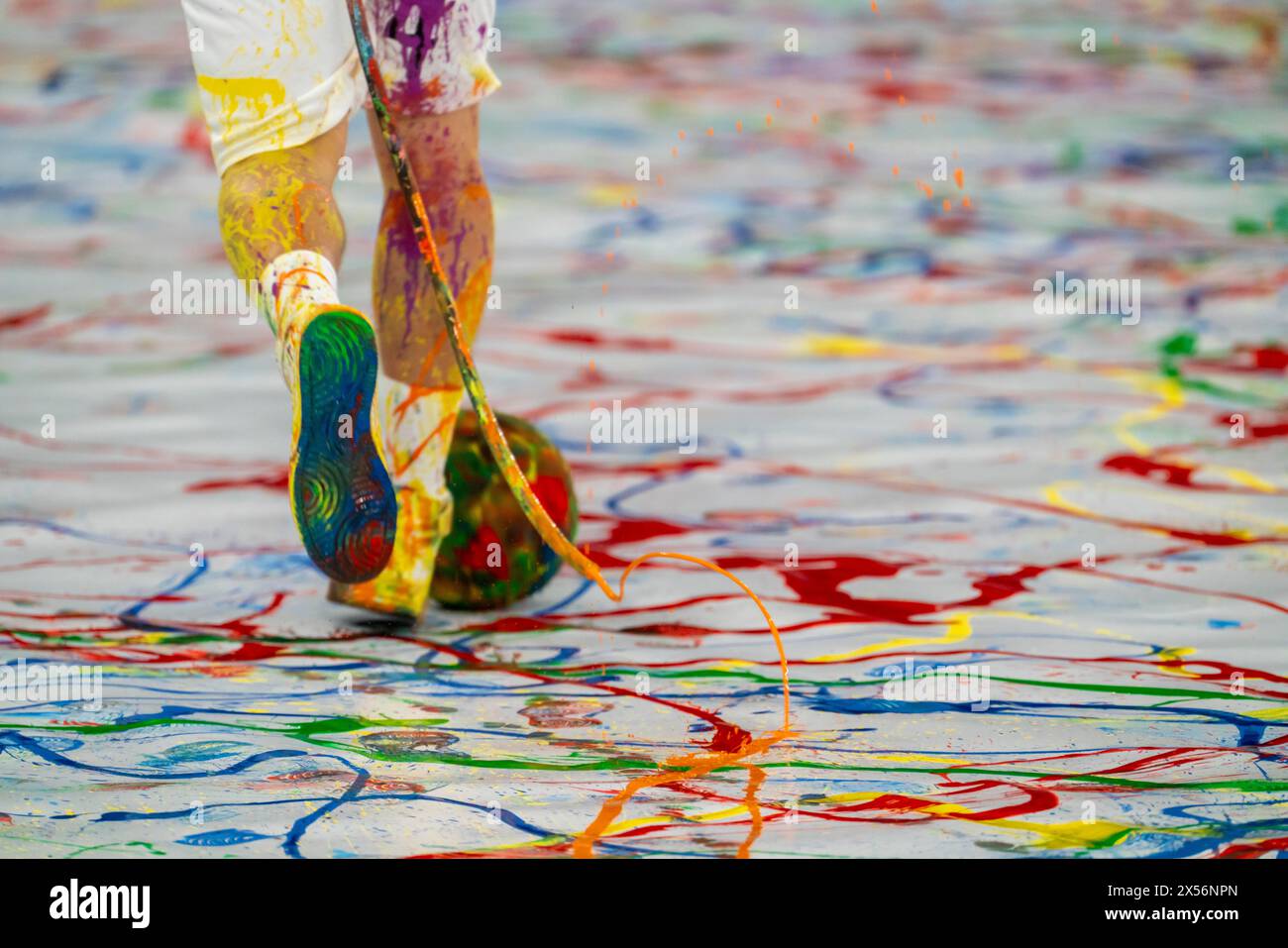 World record in the arena at Schalke, the largest painting in the world ...