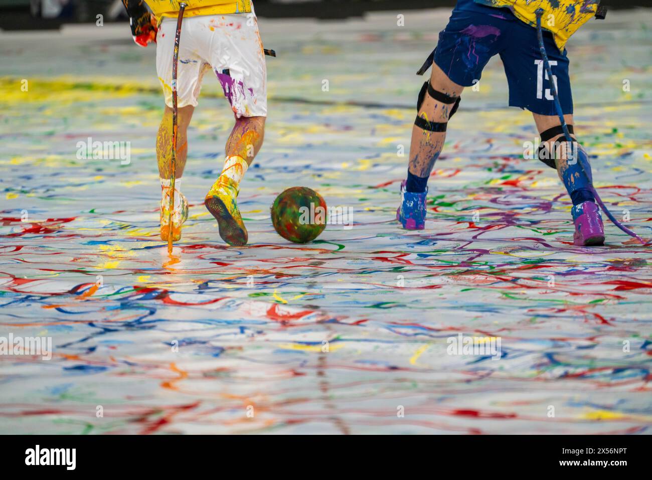 World record in the arena at Schalke, the largest painting in the world ...