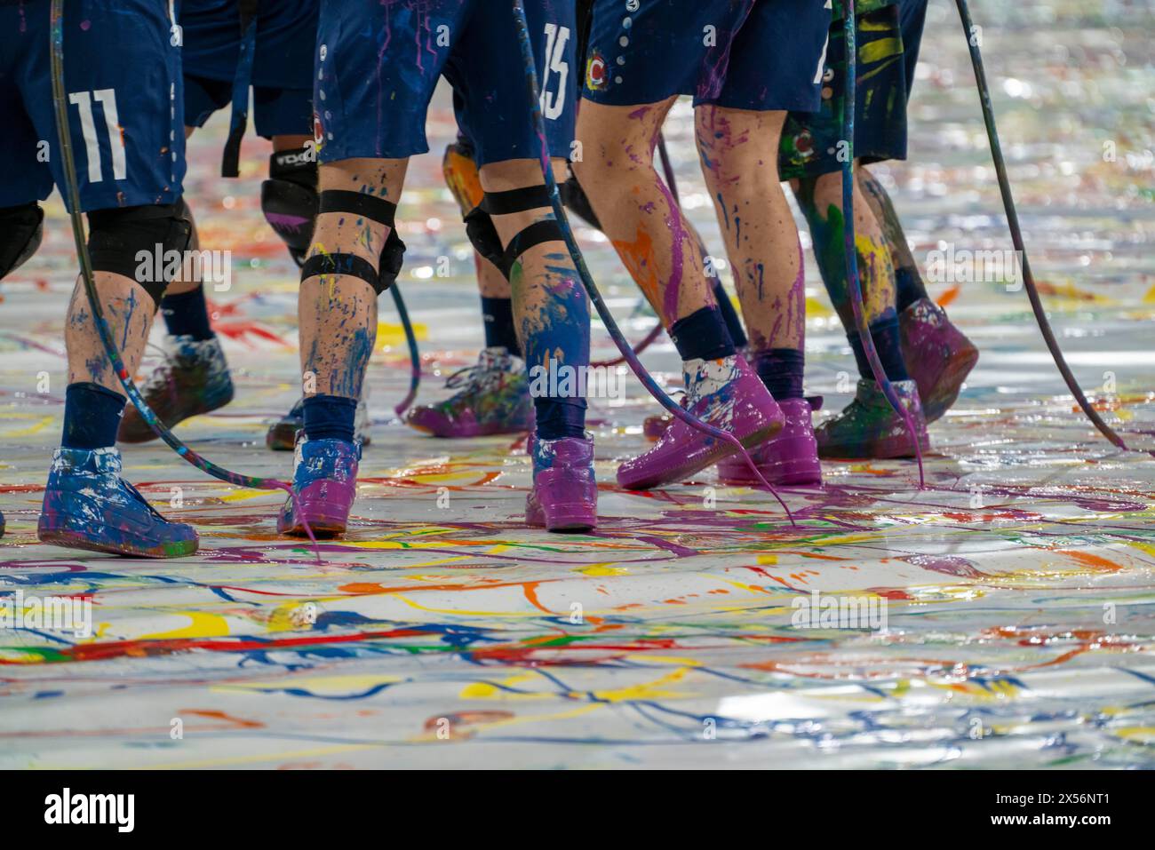 World record in the arena at Schalke, the largest painting in the world ...