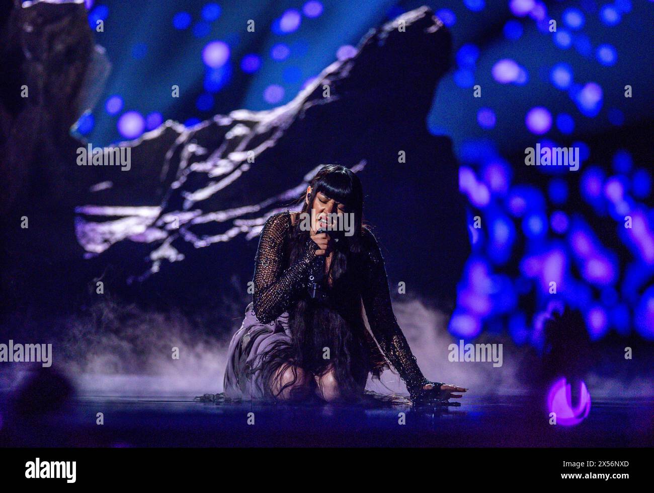 07 May 2024, Sweden, Malmö: Teya Dora from Serbia with the song ...
