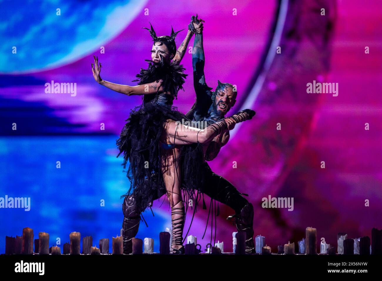 07 May 2024, Sweden, Malmö: Bambie Thug from Ireland with the song ...