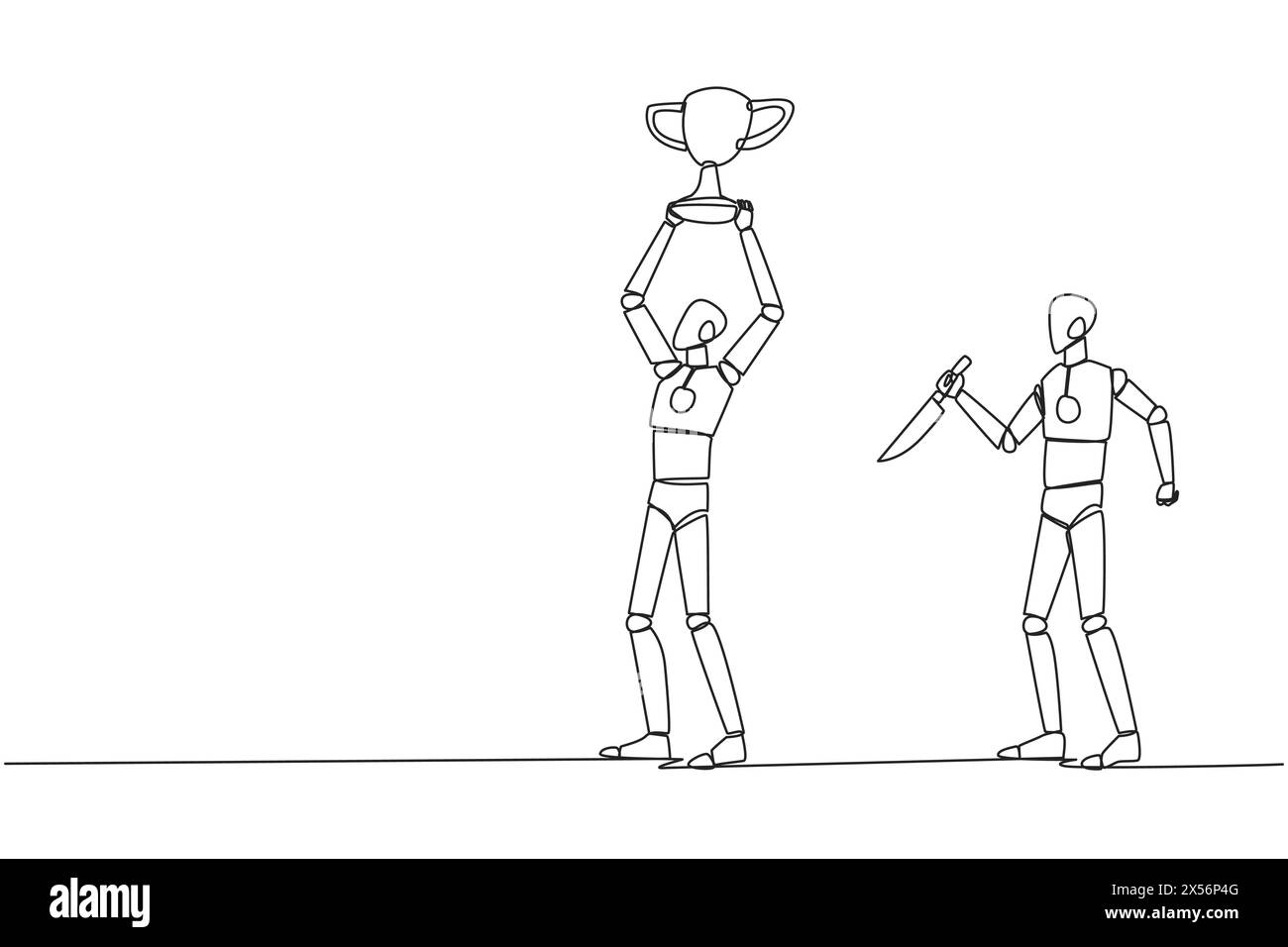 Stab in back cartoon Cut Out Stock Images & Pictures - Alamy