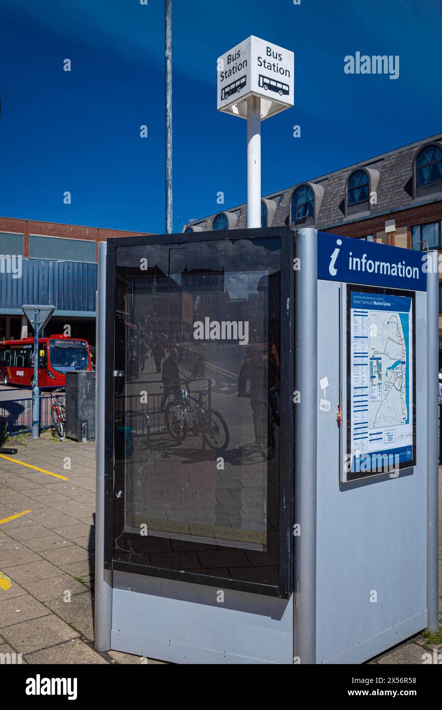 Great Yarmouth Market Gates bus station in Great Yarmouth Norfolk UK ...