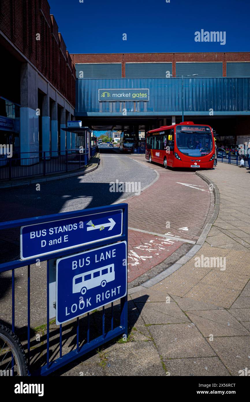 Great Yarmouth Market Gates bus station in Great Yarmouth Norfolk UK ...