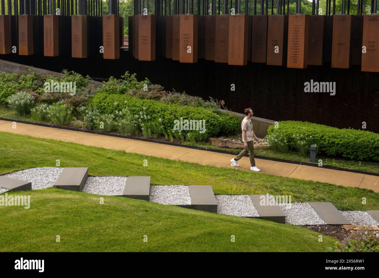 The National Memorial for Peace and Justice in Montgomery Alabama Stock ...