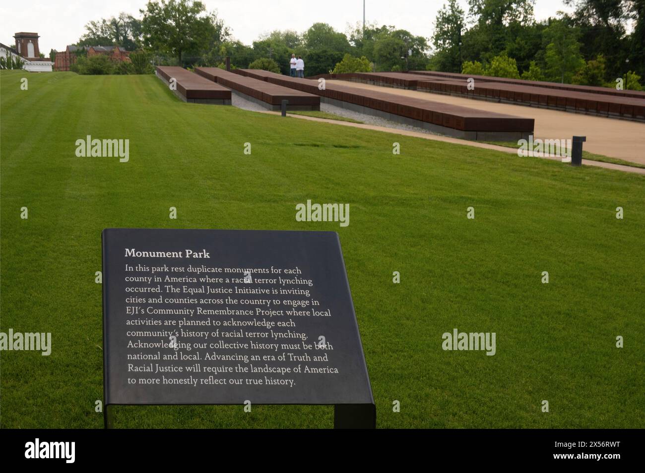 The National Memorial for Peace and Justice in Montgomery Alabama Stock ...