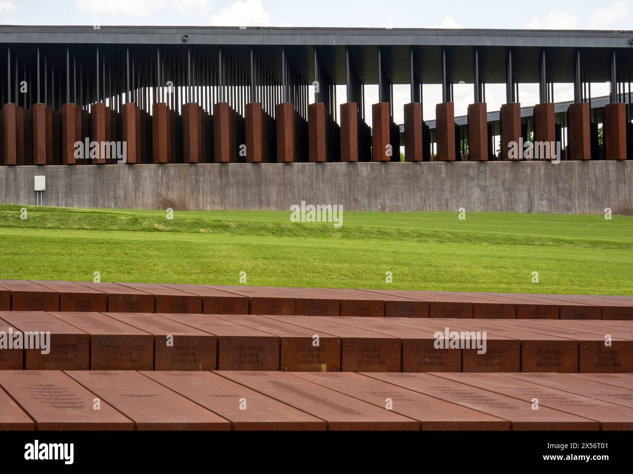 The National Memorial for Peace and Justice in Montgomery Alabama Stock ...