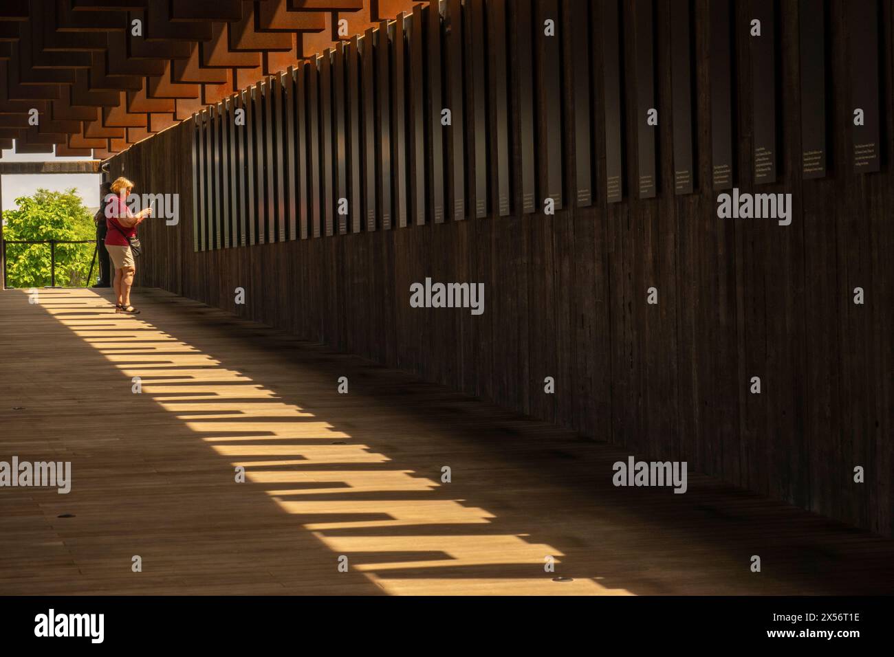 The National Memorial for Peace and Justice in Montgomery Alabama Stock ...