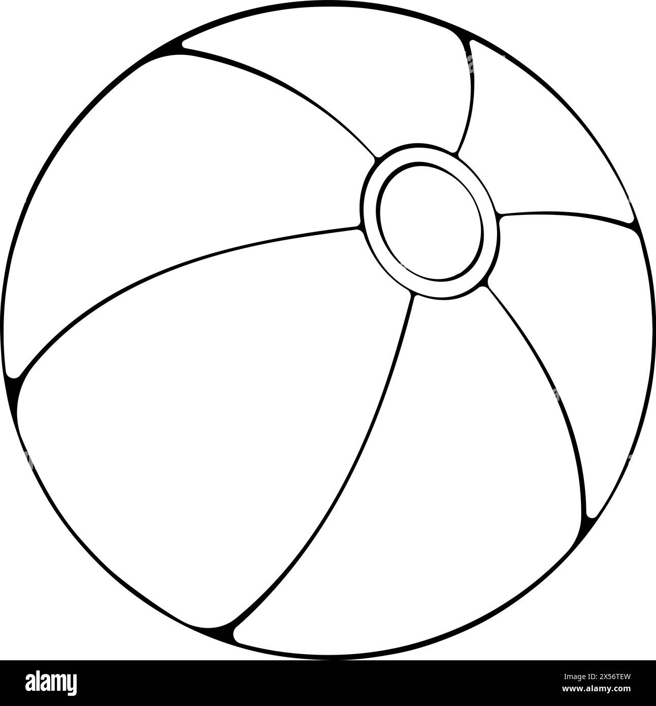 Beach ball line art Stock Vector Image & Art - Alamy