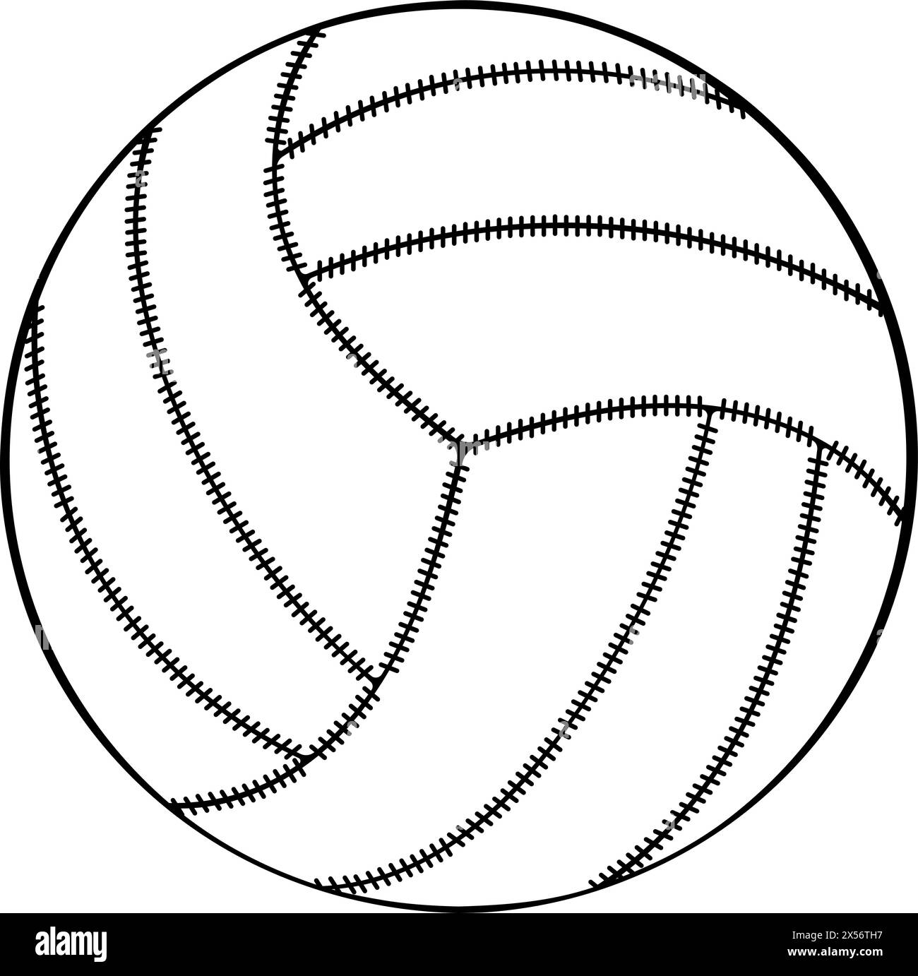 Volleyball ball line art Stock Vector Image & Art - Alamy